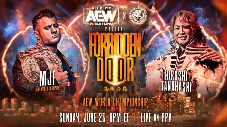 MJF Vs. Hiroshi Tanahashi To Open AEW x NJPW Forbidden Door
